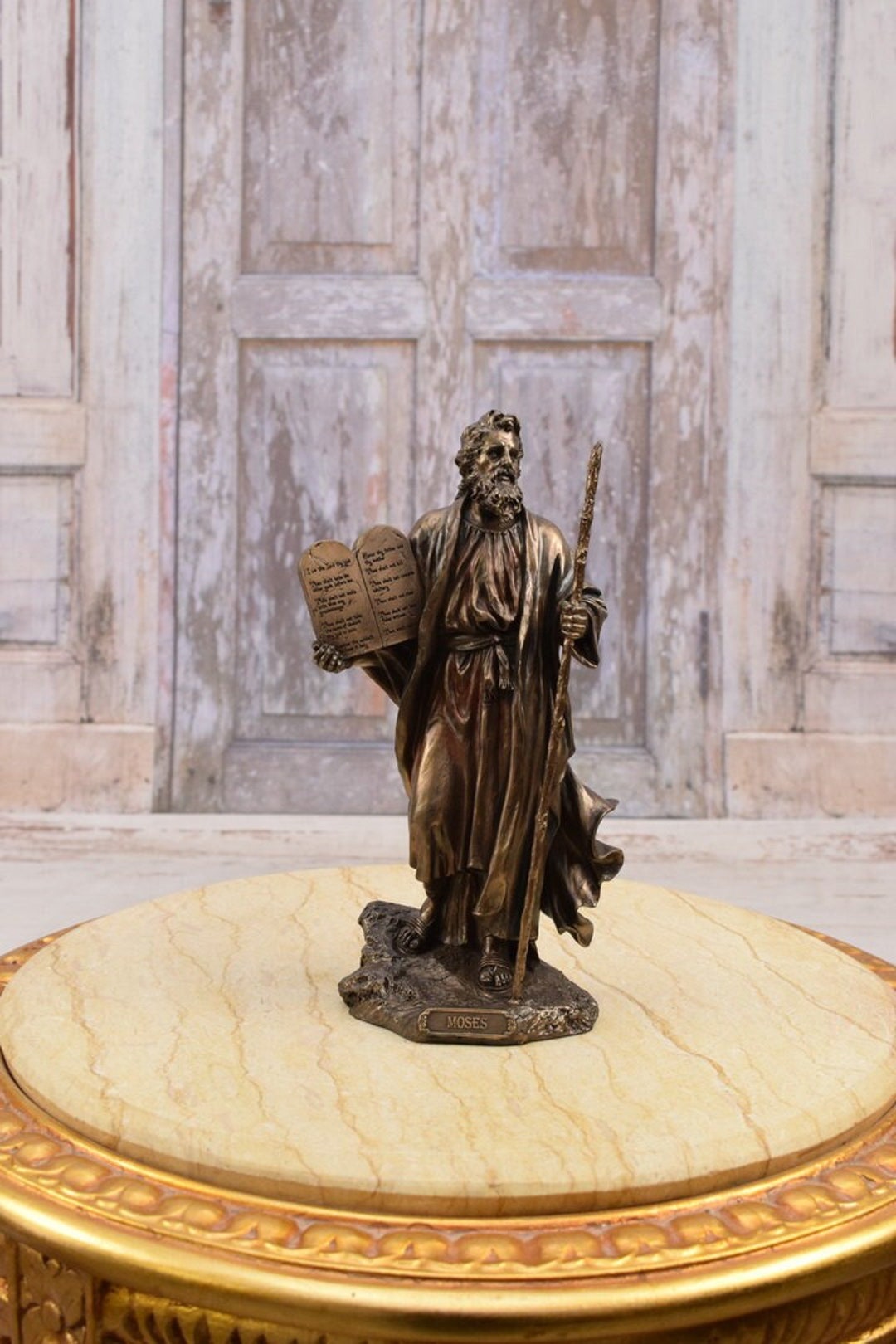 Moses From the Bible Statue - Moses Sculpture - Sacral Holy Figure ...