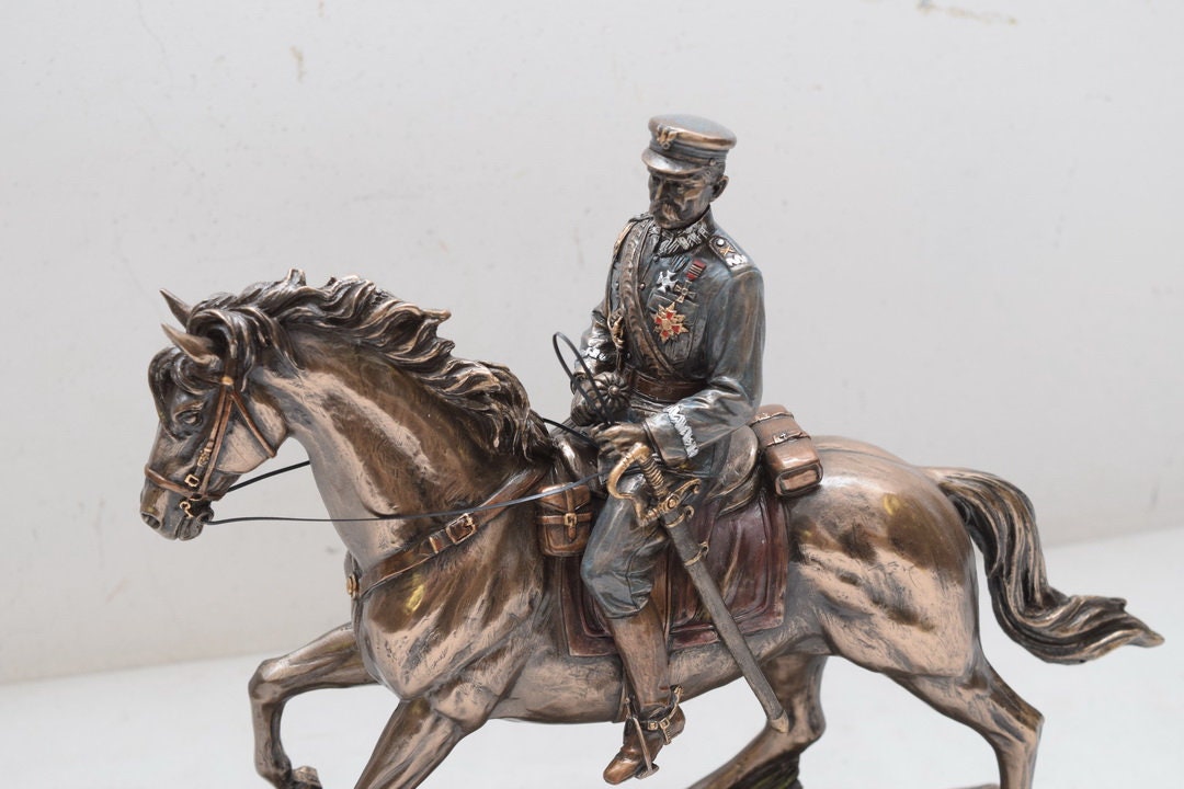 Jozef Pilsudski on Horse - First Marshal of Poland - Polish Patriotic ...
