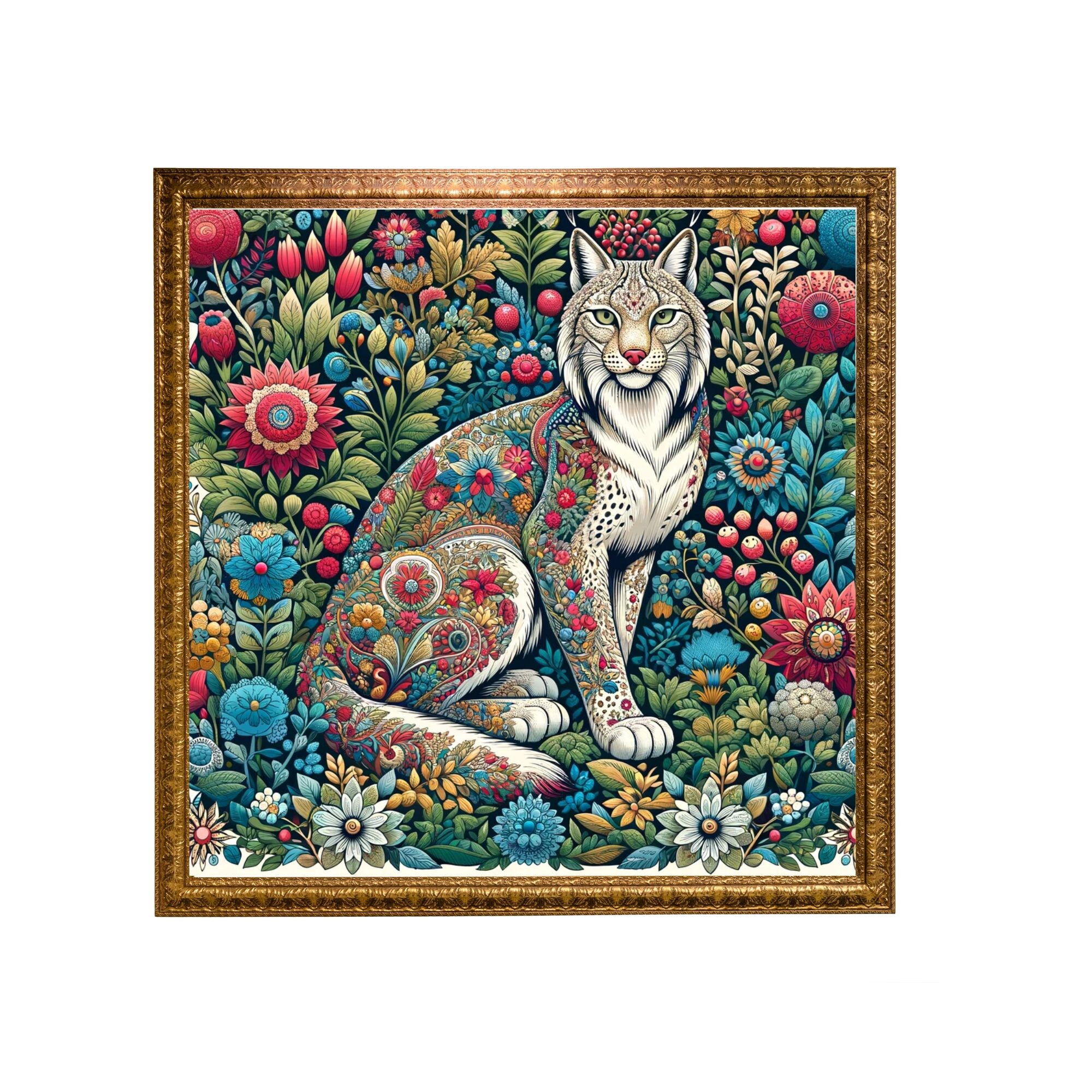 Folk Art Wall Decor-panther Wall Art folk Art Poster ,forestcore ...