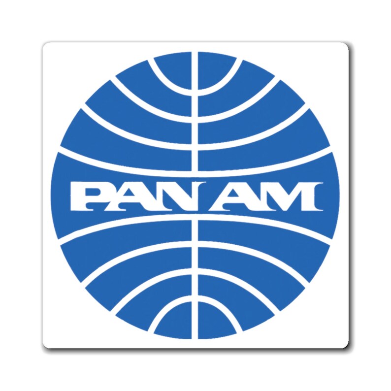 Pan Am Magnet Vintage Airline Logo Magnet Pan Am Retro Magnet Pan Am ...
