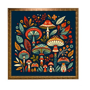 Folk Art Wall Art-scandinavian Wall Art folk Art Cottagecore Forestcore ...