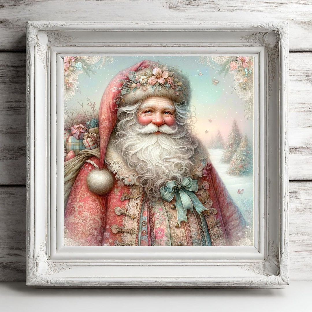 Shabby Chic Christmas Wall Art instant Digital Download Printable ...