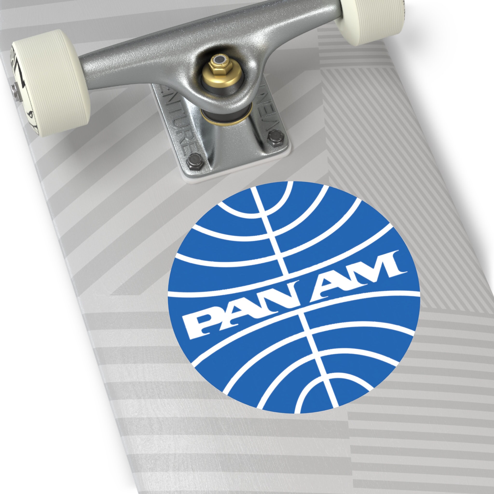 Pan Am Stickers Vintage Airline Logo Decals Round Vinyl Stickers Pan Am ...