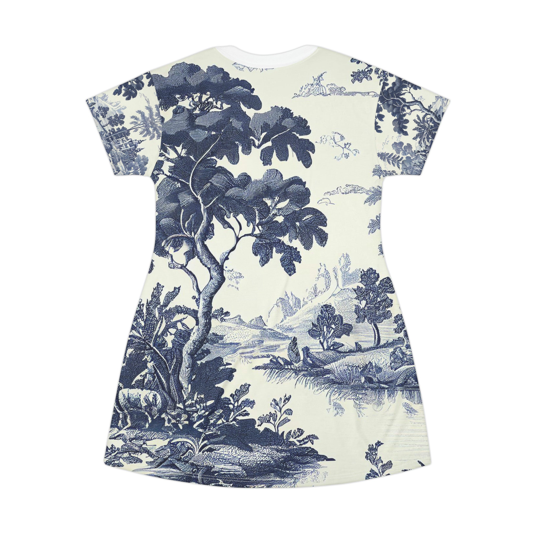 Toile De Jouy T-shirt Dress French Toile Dress Toile Shirt - Etsy