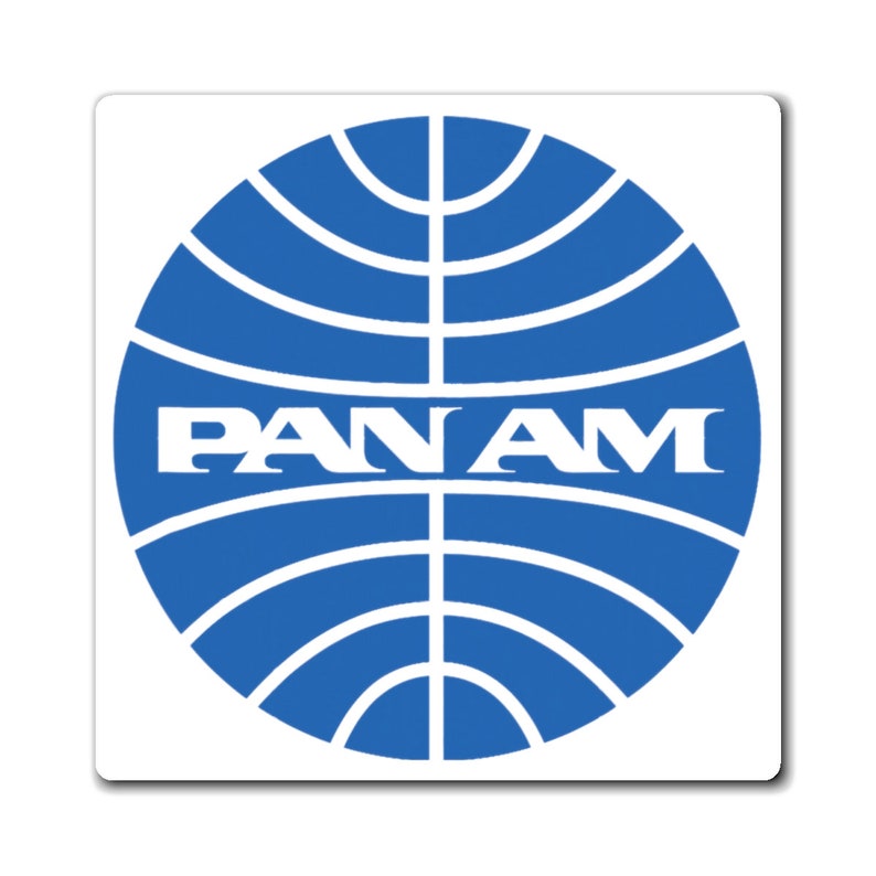 Pan Am Magnet Vintage Airline Logo Magnet Pan Am Retro Magnet Pan Am ...