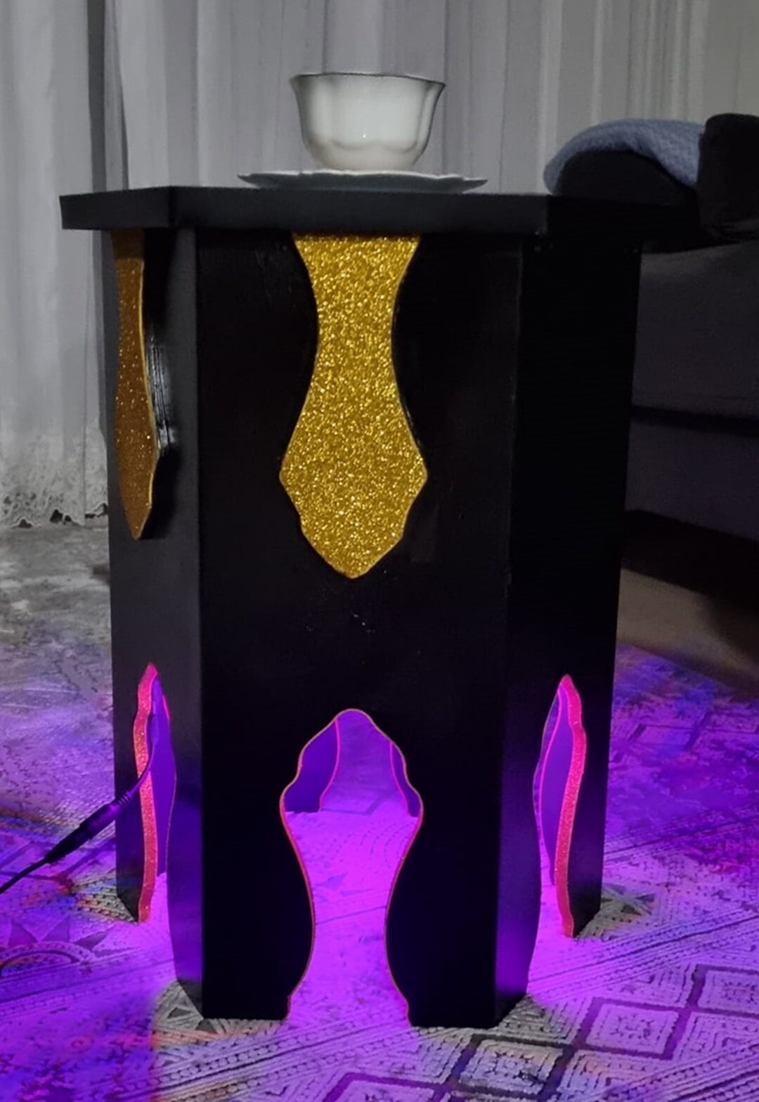 Infinity Mirror Center Table, Infinity Effect, Wooden Coffee Table ...