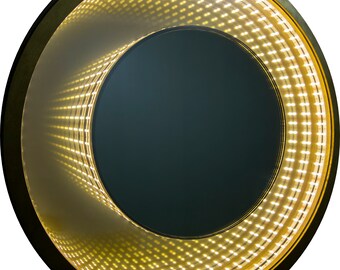 RGB Mirror, Infinity Mirror, Neon Led Green Wall Lamp Mirror, Wall ...