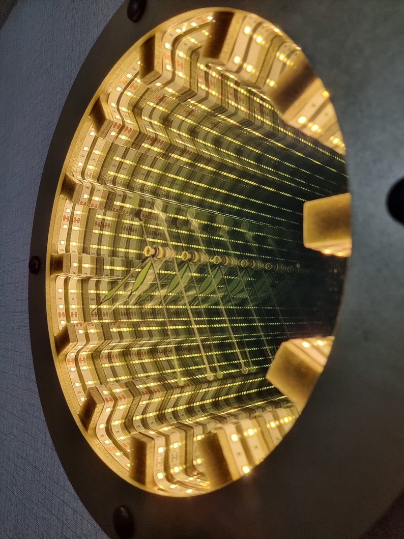 RGB Mirror Clock, Infinity Effect, Wall Clock, Led Clock, Analog Clock ...