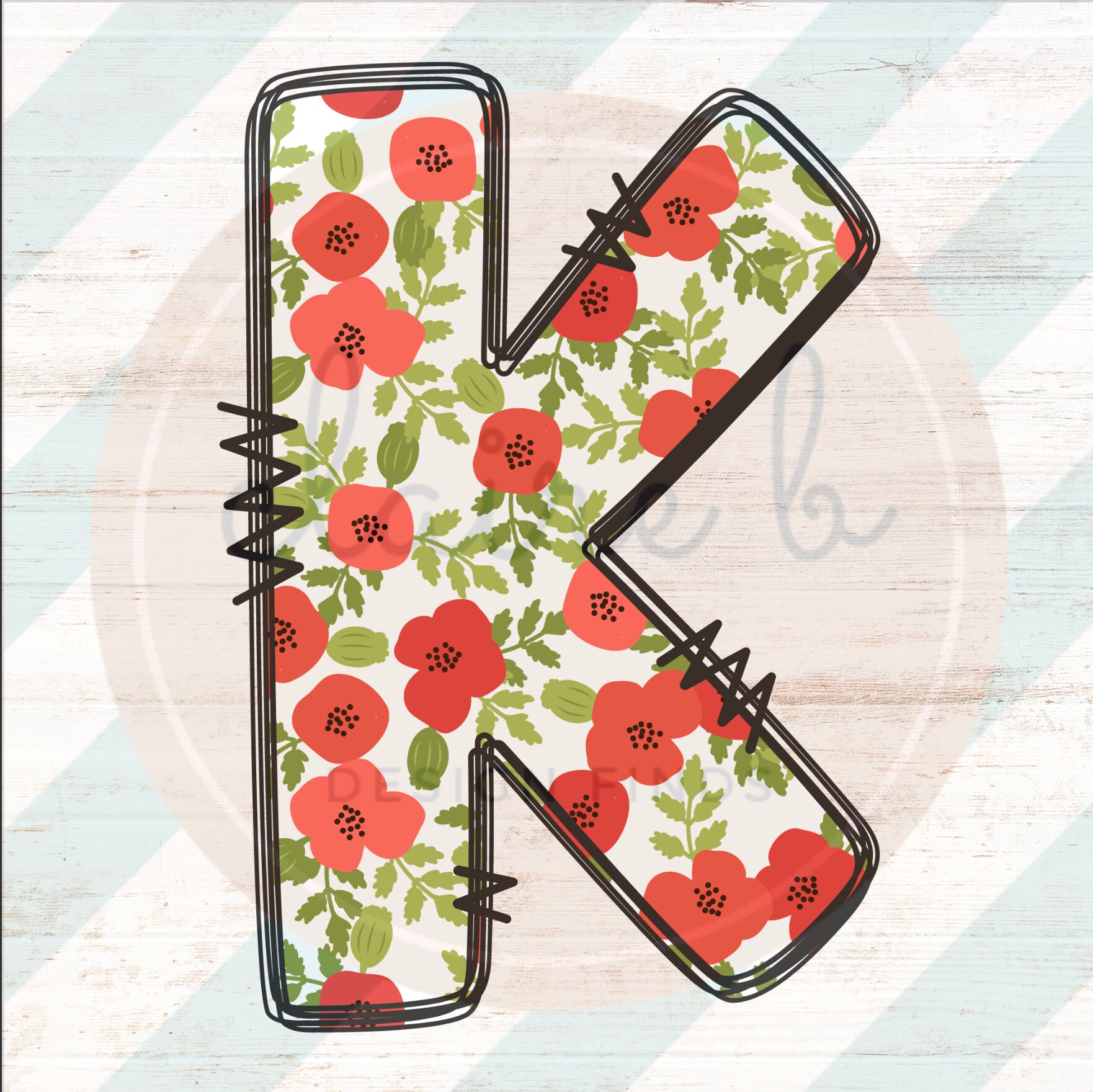 Coral Poppies/solid Doodle Font Alphabet Numbers Set With 108 PNG ...