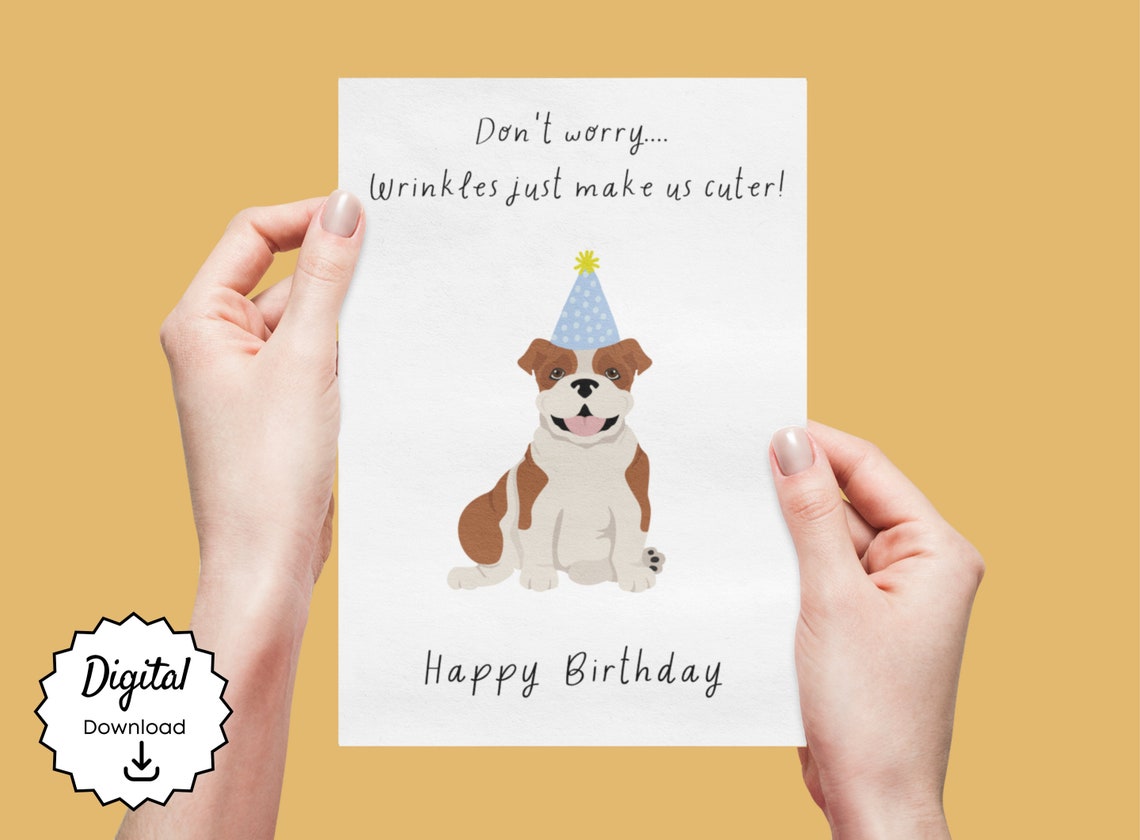 Printable Dog Birthday Card Printable Birthday Card Funny - Etsy