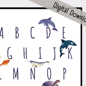 ABC Poster Alphabet Poster ABC Printable Homeschool Resource Printable ...
