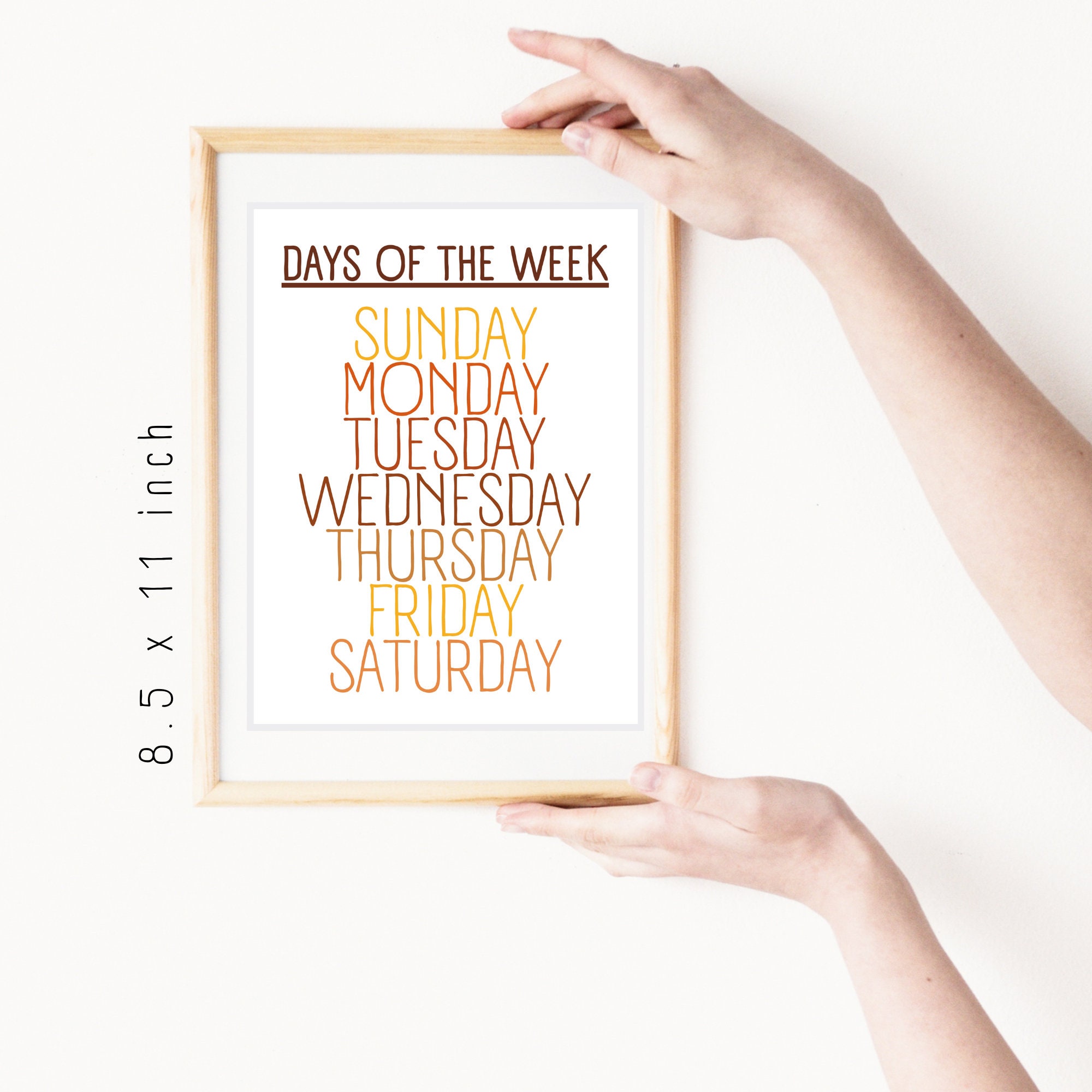 Days of the Week Poster | Days of the Week Printable | Homeschool ...