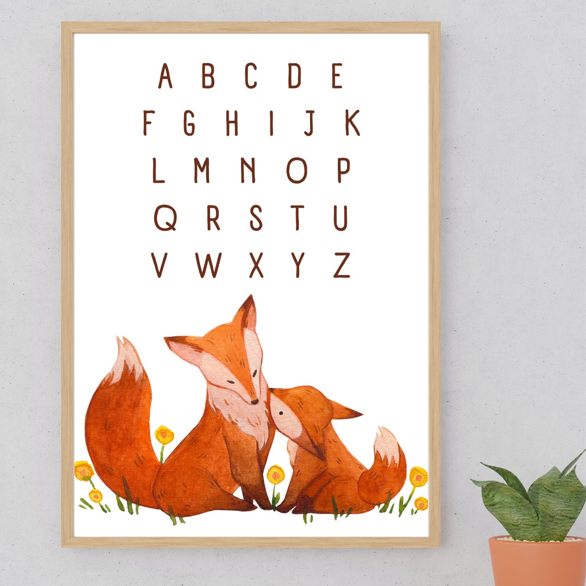 ABC Poster Alphabet Poster ABC Printable Homeschool - Etsy