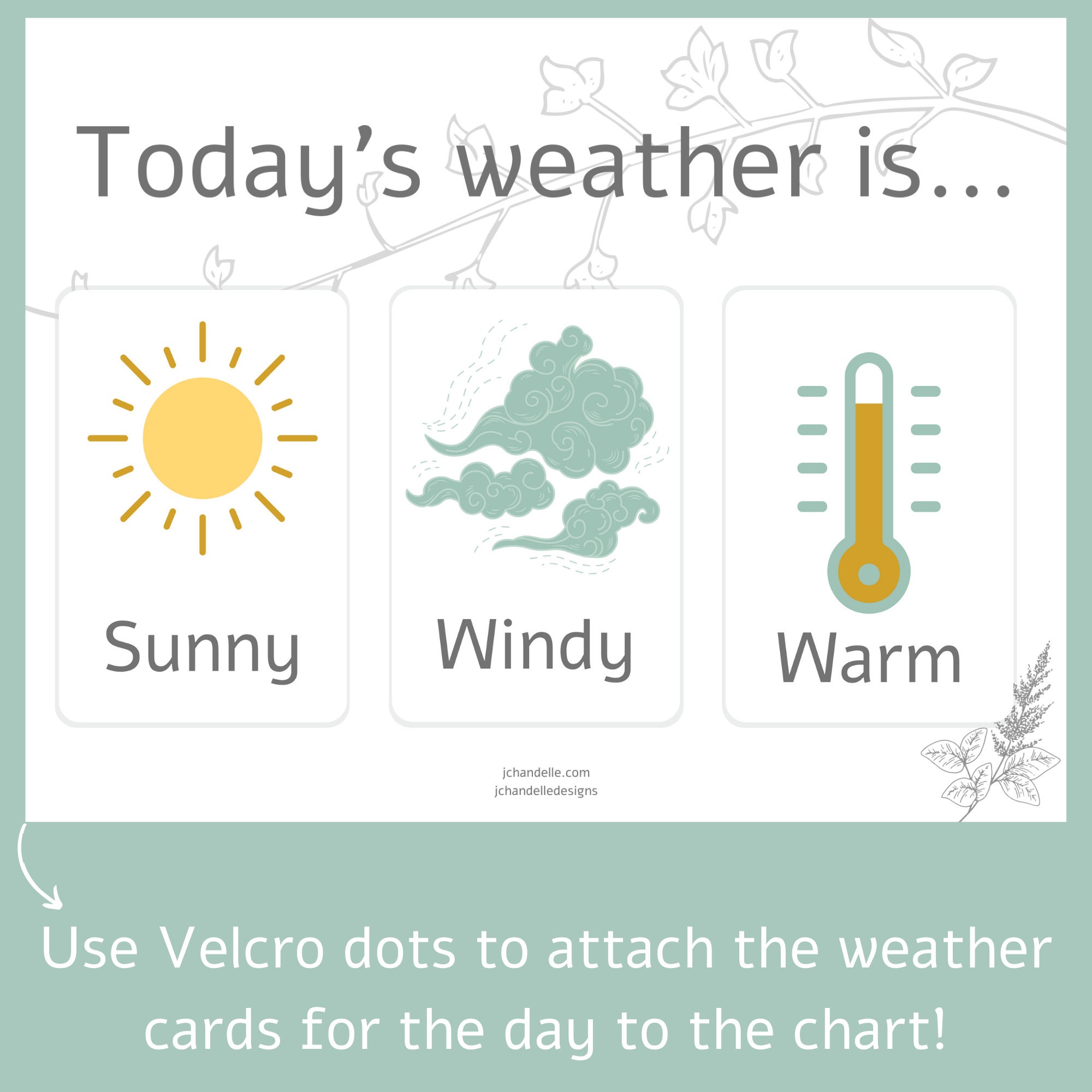 Preschool Kindergarten Weather Flash Cards Printable Weather Chart ...