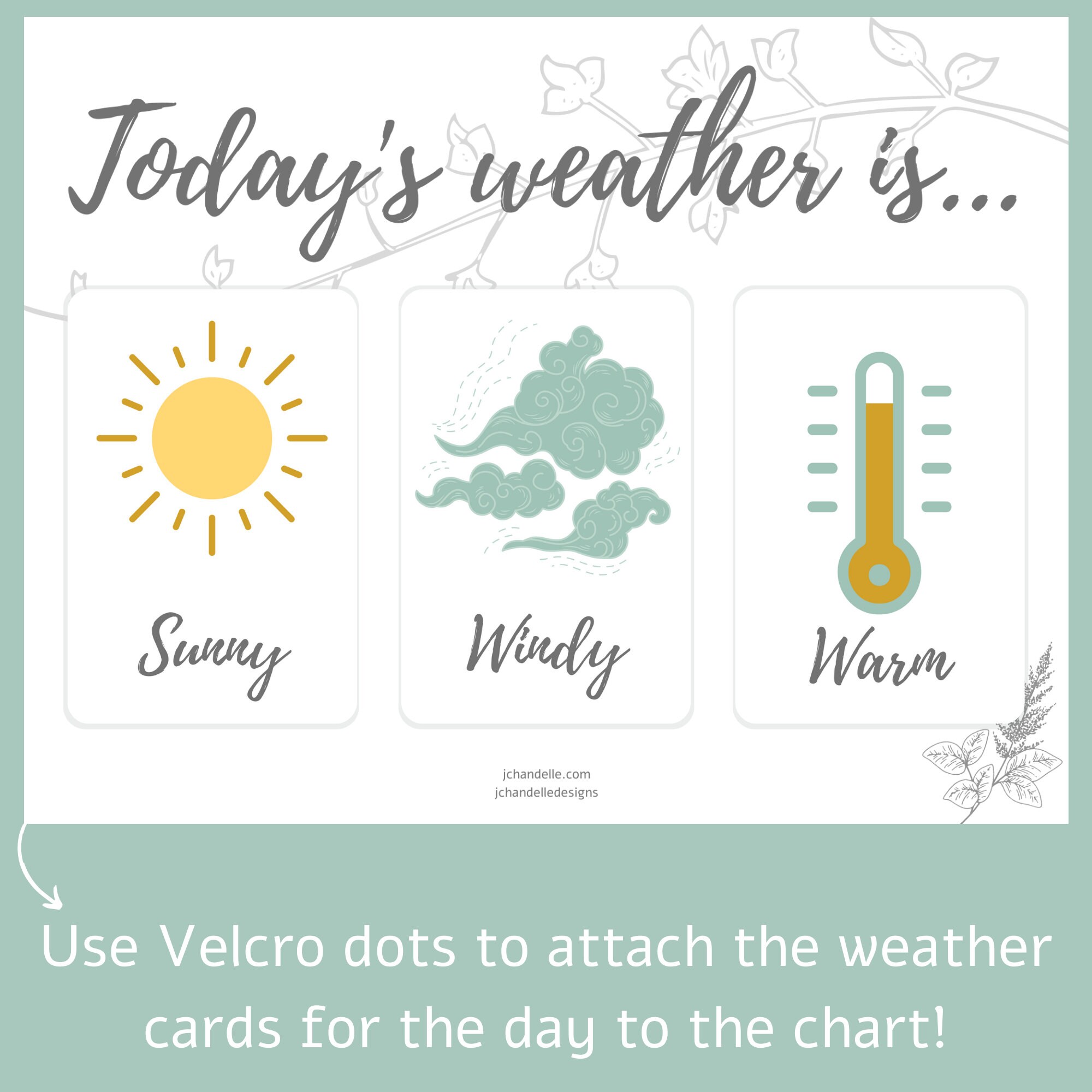 Preschool Kindergarten Weather Flash Cards Printable Weather Chart ...