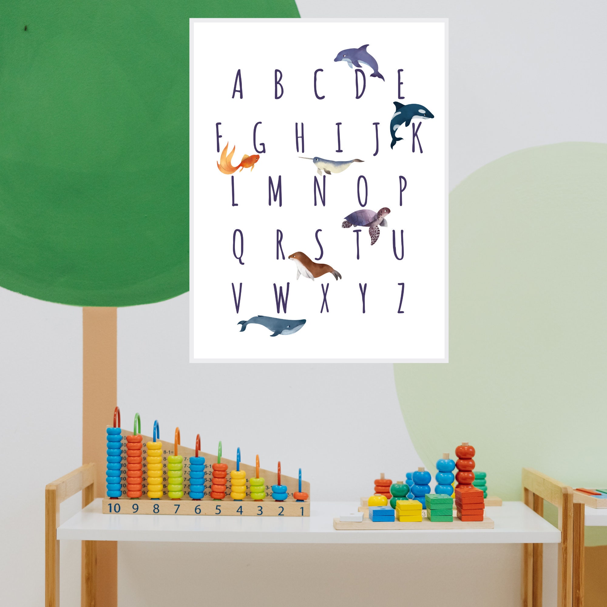 Alphabet Poster ABC Poster ABC Printable Homeschool - Etsy