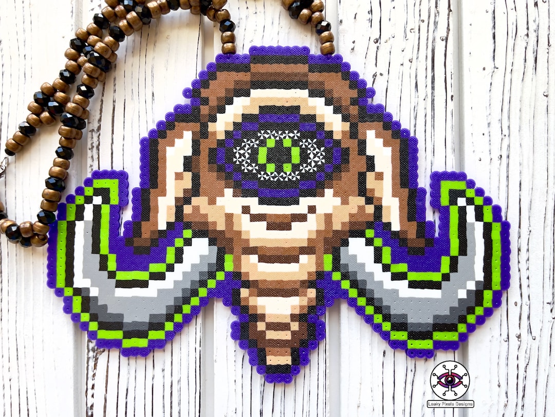 Wooli-tronics Perler Necklace by Leaky Pixels • Wooli Perler • Wooli ...