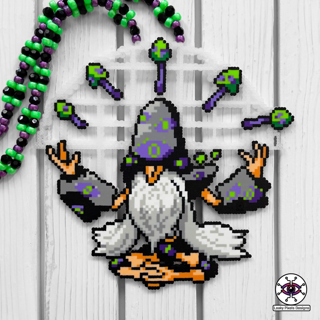 Mega Alakazam Perler Necklace by Leaky Pixels • Perler Necklace ...