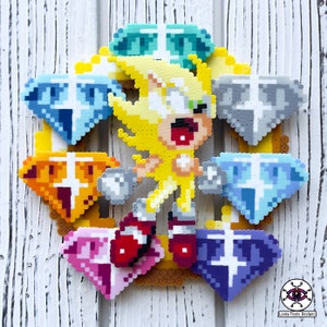 Hyper Sonic Perler Necklace | Sonic the Hedgehog | Super Sonic | Rave ...