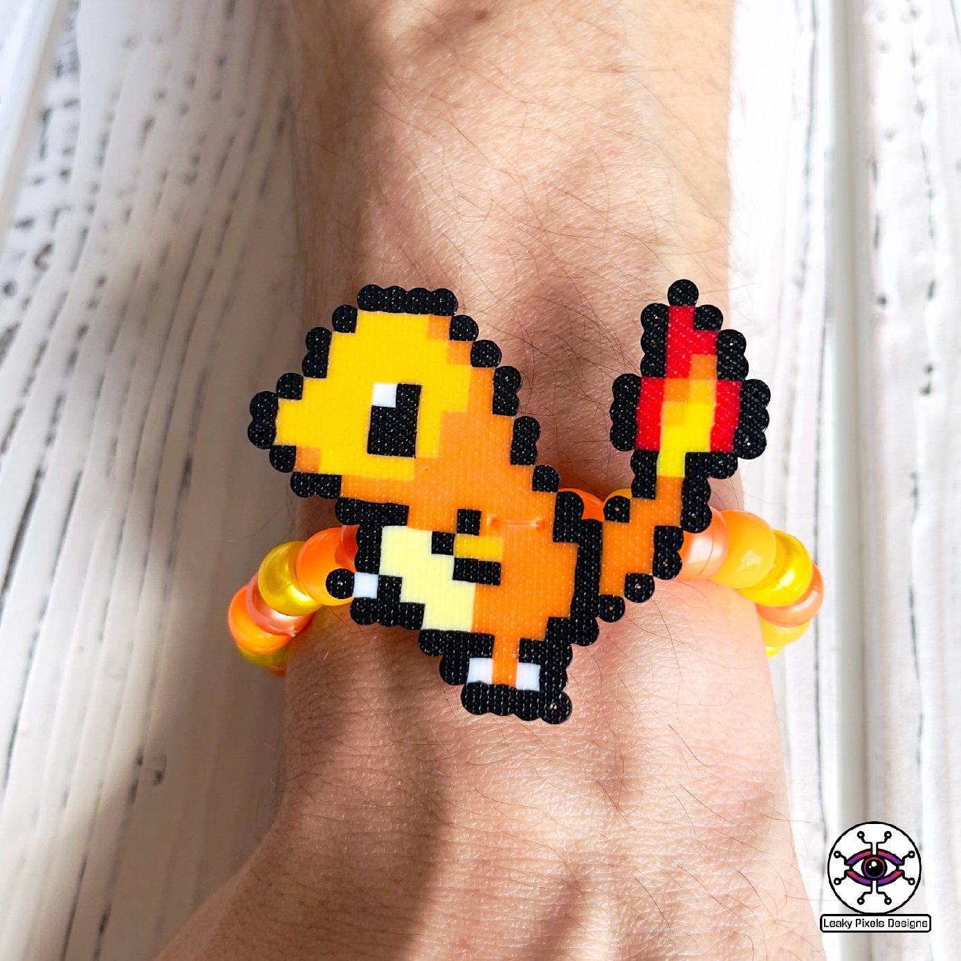 Charmander Charmeleon and Charizard Perler Bracelets | Bracelets | Fire ...