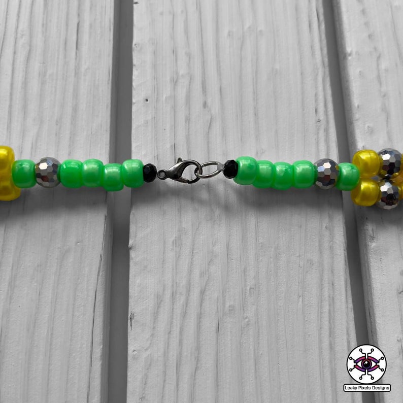 Yapping Level Today Perler Necklace by Leaky Pixels • Perler Bead Art ...
