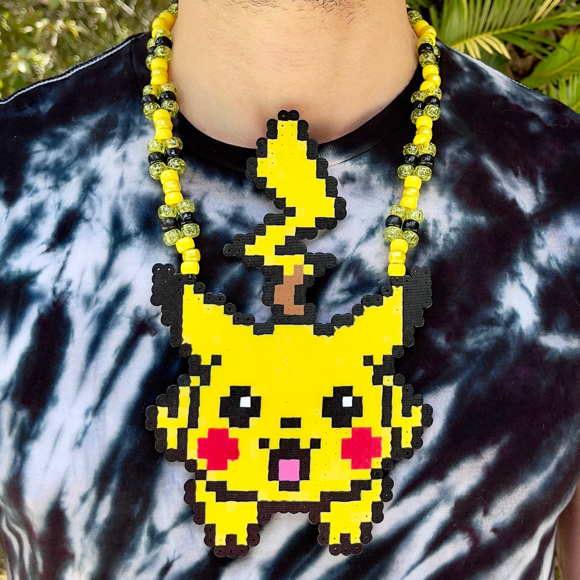 Pikachu Perler Necklace by Leaky Pixels • Pikachu Perler • Pikachu ...