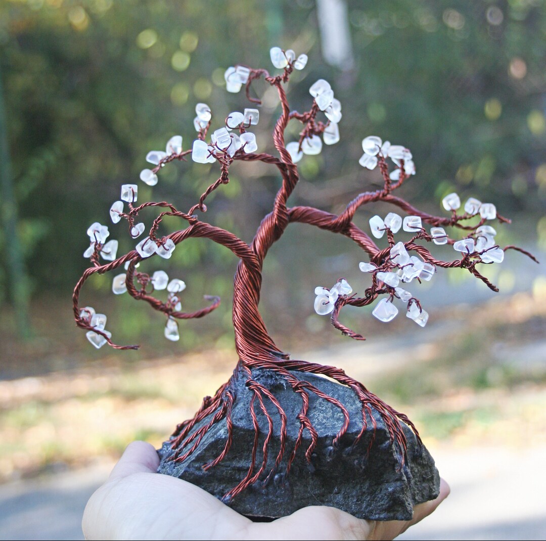 Wire Tree Sculpture, Bonsai Copper Wire Home Decor - Etsy