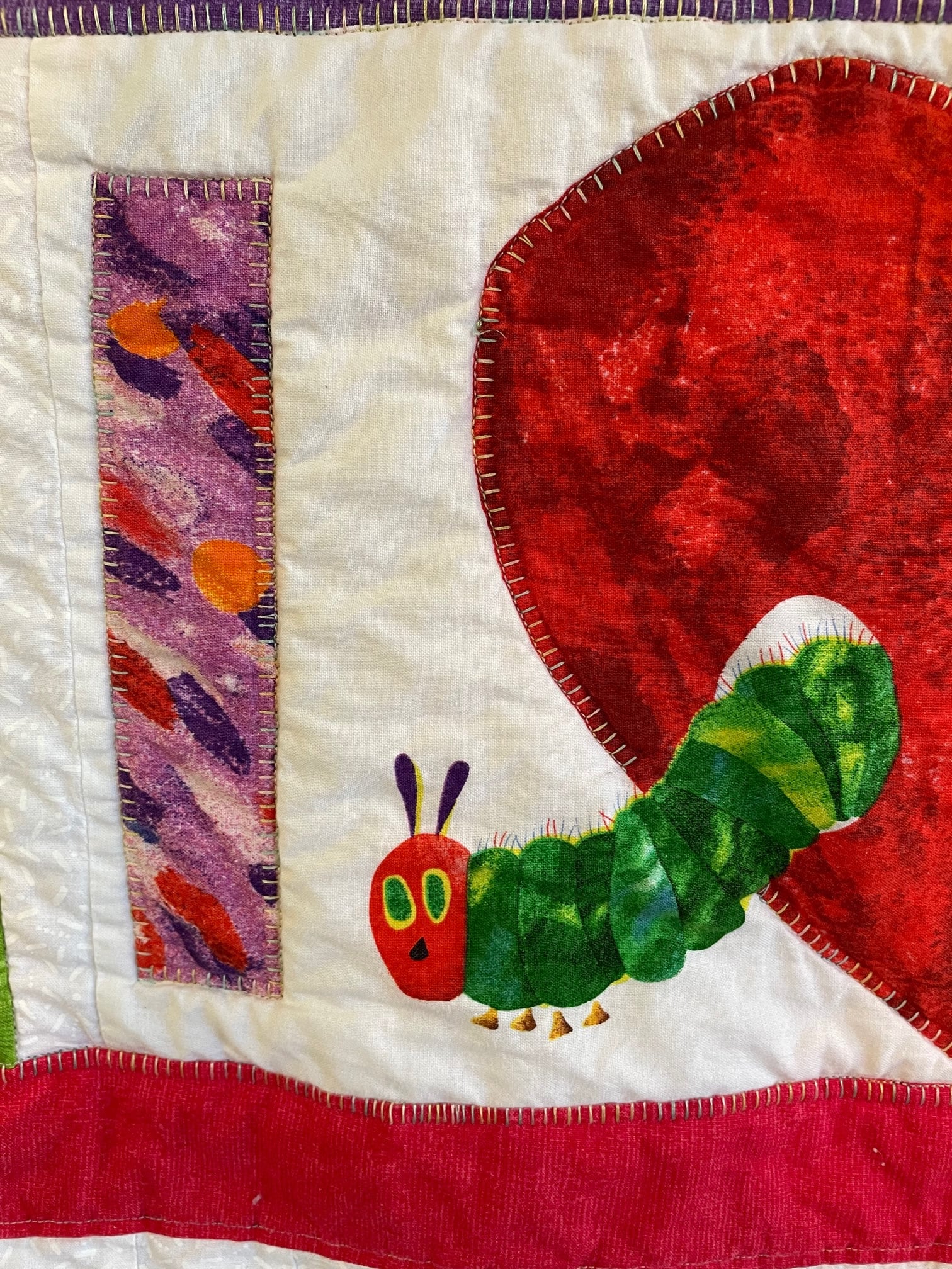 Very Hungry Caterpillar Handmade Quilt - Etsy