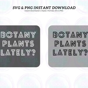 Botany Plants SVG / Plants SVG / Plant Gift Printable / Plant - Etsy