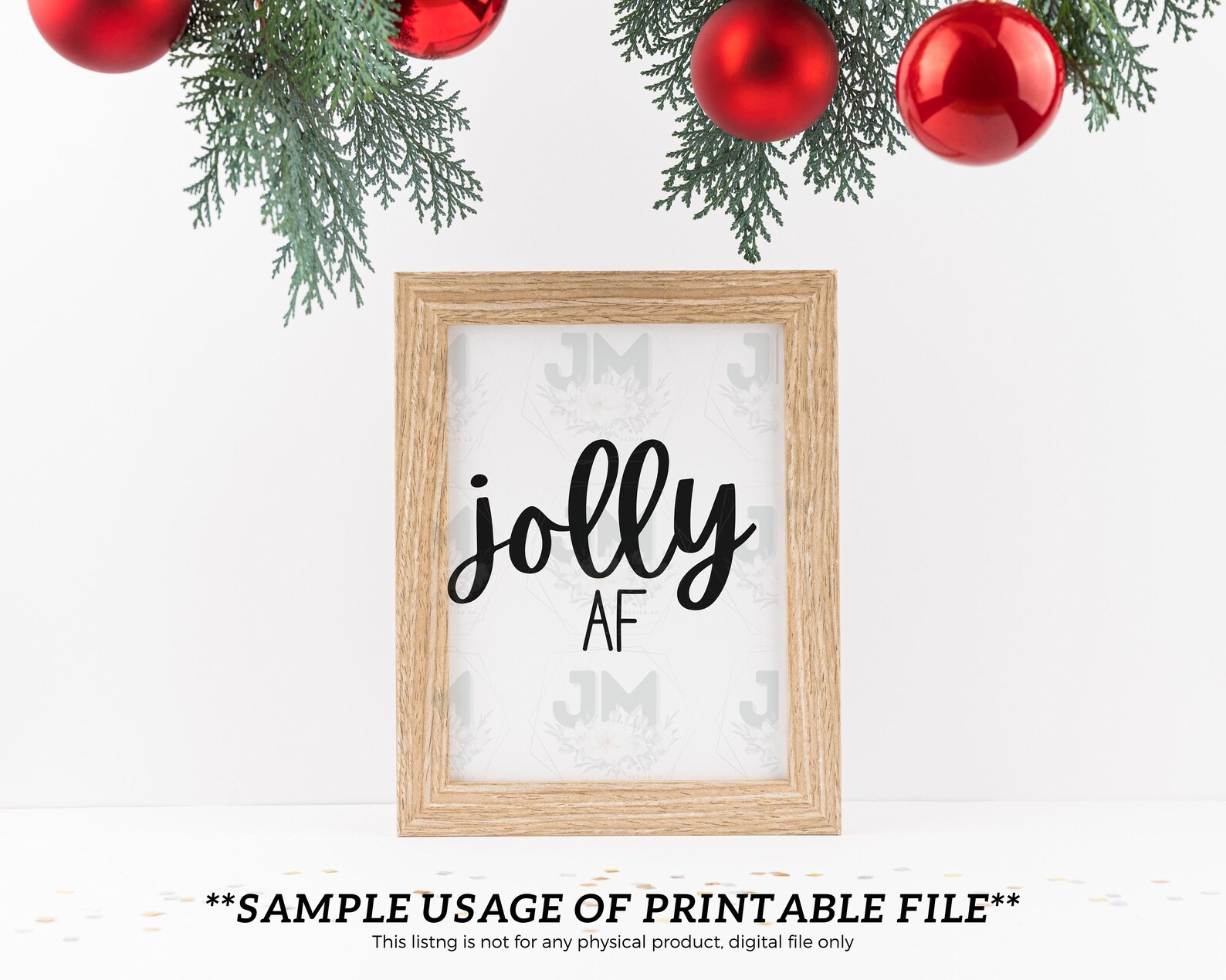 Jolly Af SVG / Jolly SVG / Christmas Printable / Holiday SVG / Instant ...