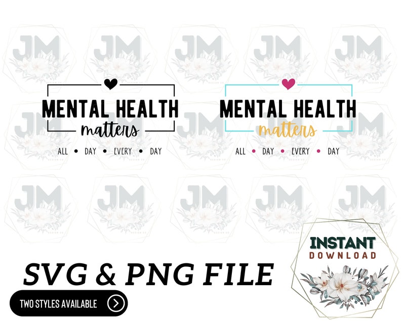 Mental Health Matters Svg Mental Health Awareness Etsy