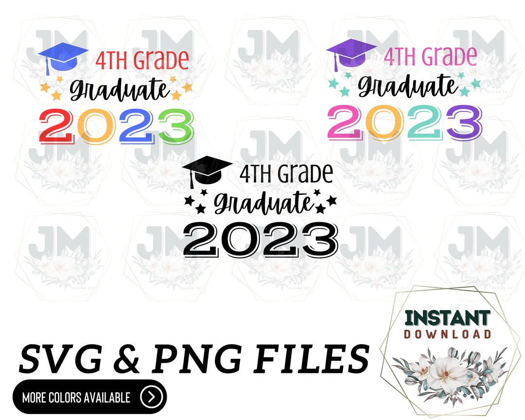 Congrats 4th Grade Grad / 4th Grade Graduate SVG / Instant - Etsy