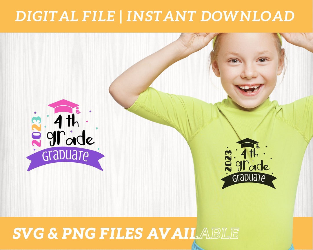 Congrats 4th Grade Grad / 4th Grade Graduate SVG / Instant - Etsy