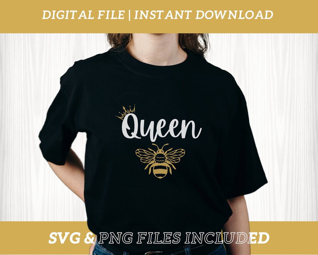 Honeybee SVG/ Queen Bee SVG / Queen Bee PNG / Bee Themed Digital File ...