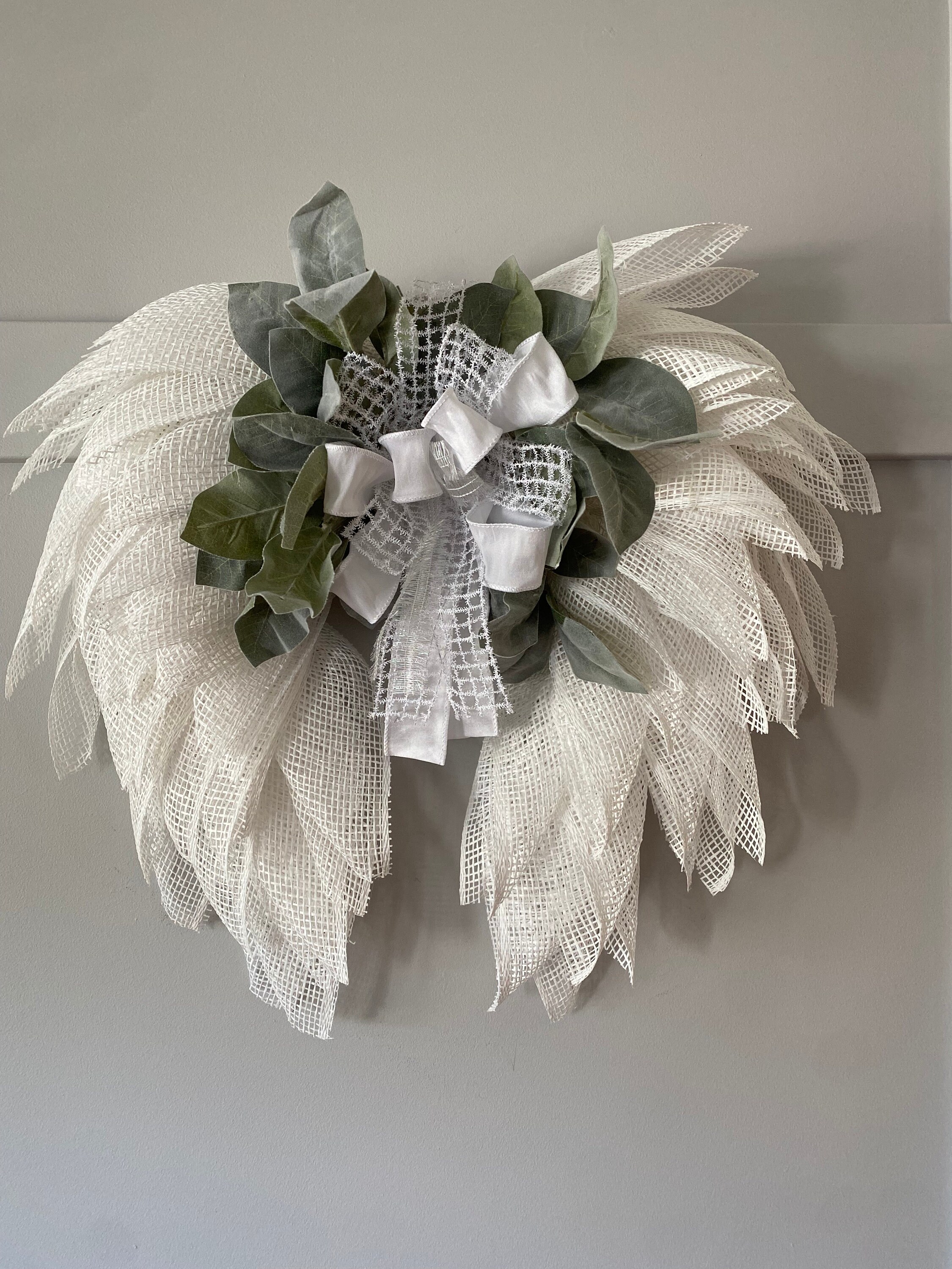 Angel Wings Wreath, Angel Wreath, Wings Wreath, Angel Wings, Communion ...