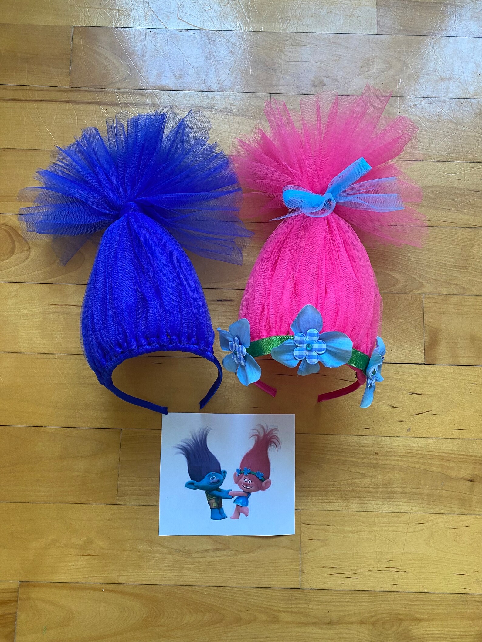 Trolls Inspired Hair Headband Headband Poppy Troll Headband Wig Pink ...