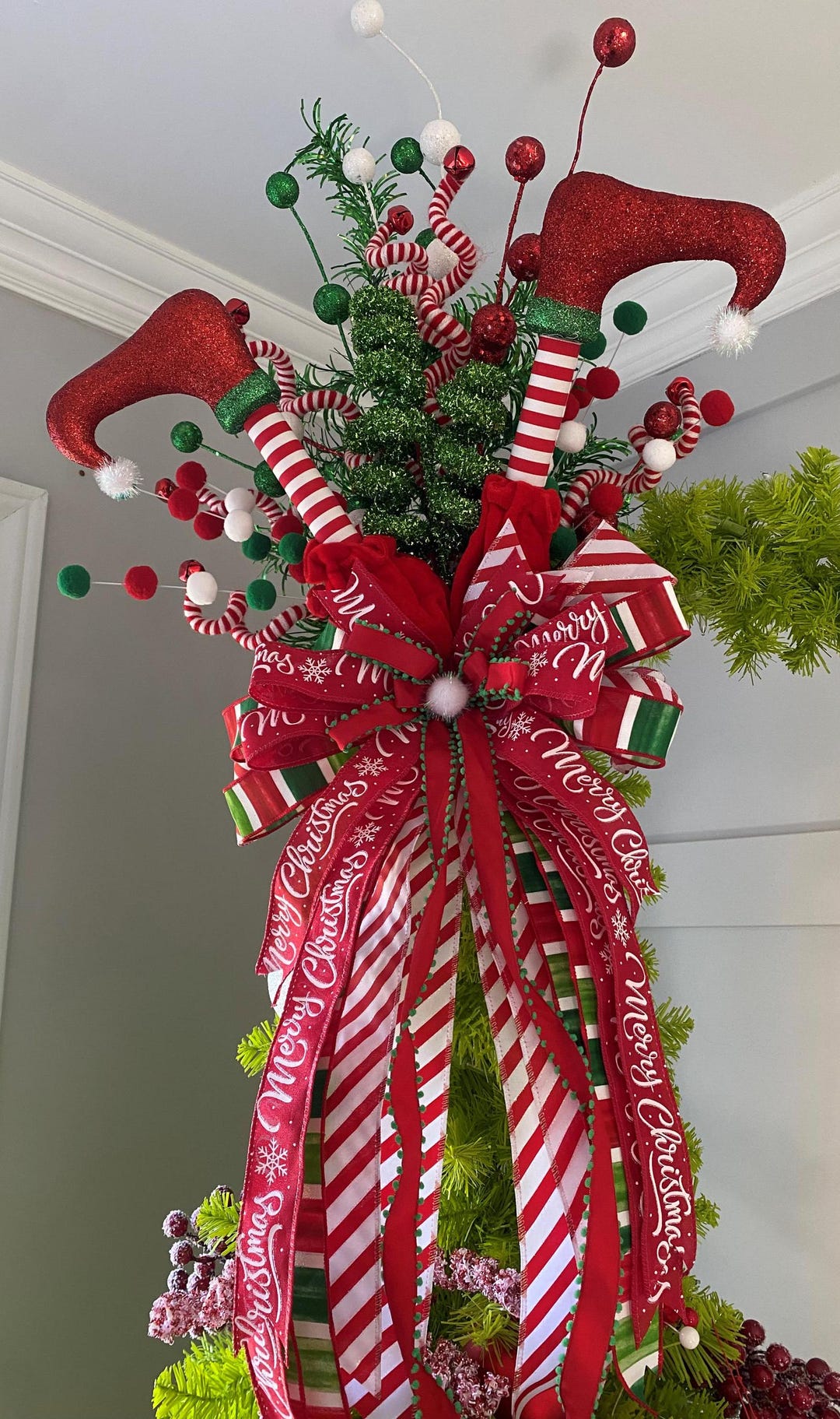 Elf Christmas Topper Amazing Elf Topper Christmas Topper Christmas Tree ...