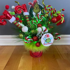 Grinch Centerpiece Max Certerpiece Cindy Lou, Table Centerpiece ...