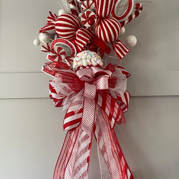 Candy Cane Tree Topper - Etsy