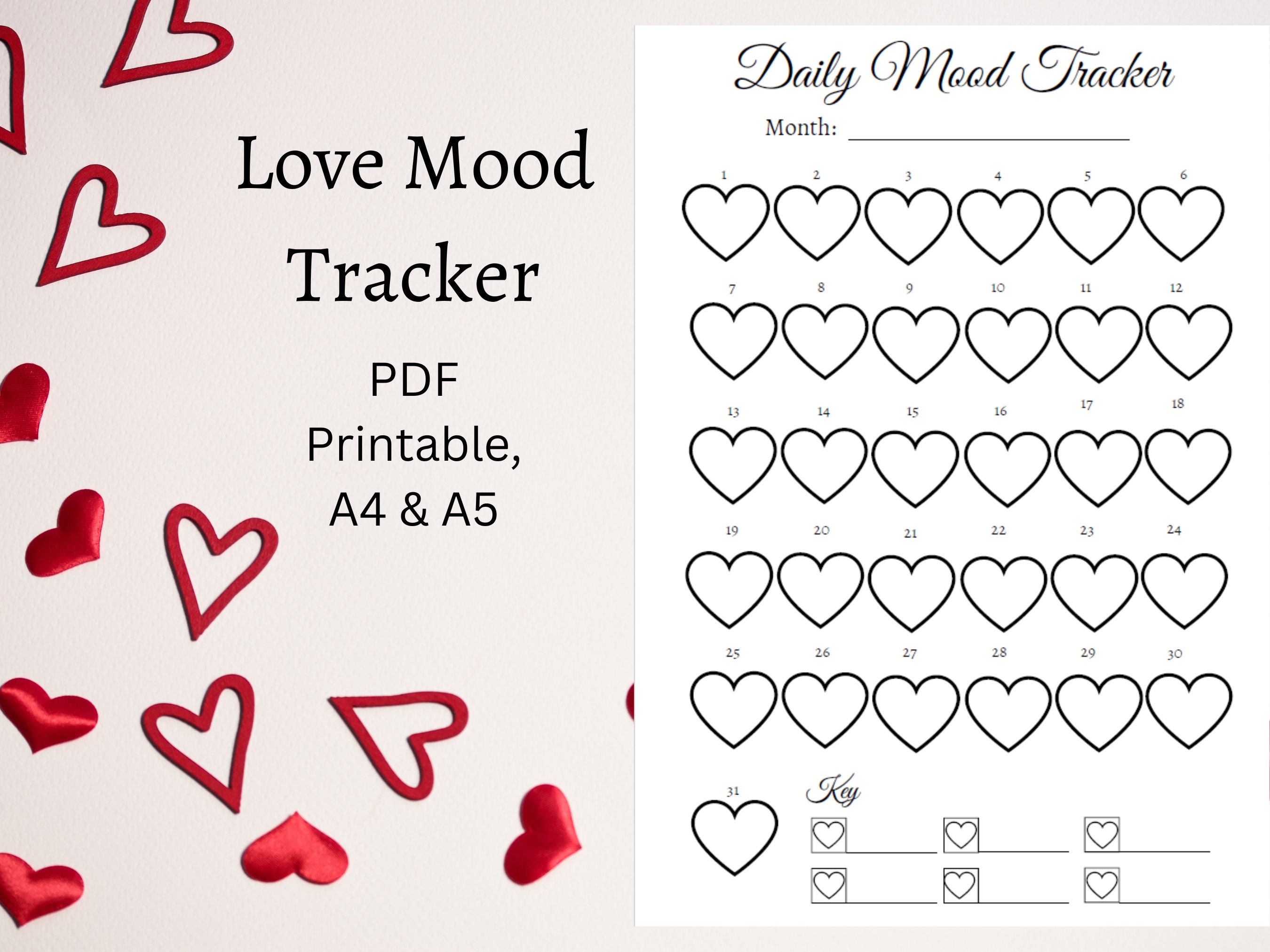 Mental Health Tracker, Daily Mood Tracker, Self Care, Gratitude Journal ...