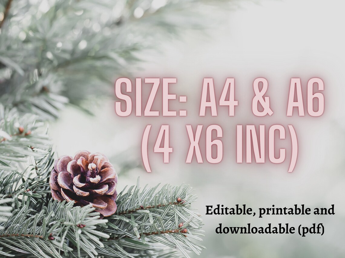 December Savings Challenge, Printable pdf Editable Downloadable, A4, A6 ...