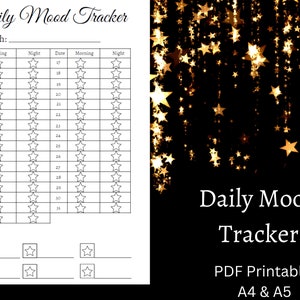 Mental Health Tracker, Daily Mood Tracker, Self Care, Gratitude Journal ...