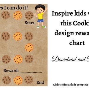 Fun Rewards Chart, Sticker Chart, Printable, Downloadable, Potty ...