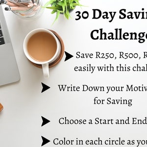 Rands 30 Day Savings Challenge, Low Income Savings Tracker Bundle, R250 ...