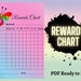 Rewards Chart, Kids Behavior Chart, Printable, Editable, Downloadable ...