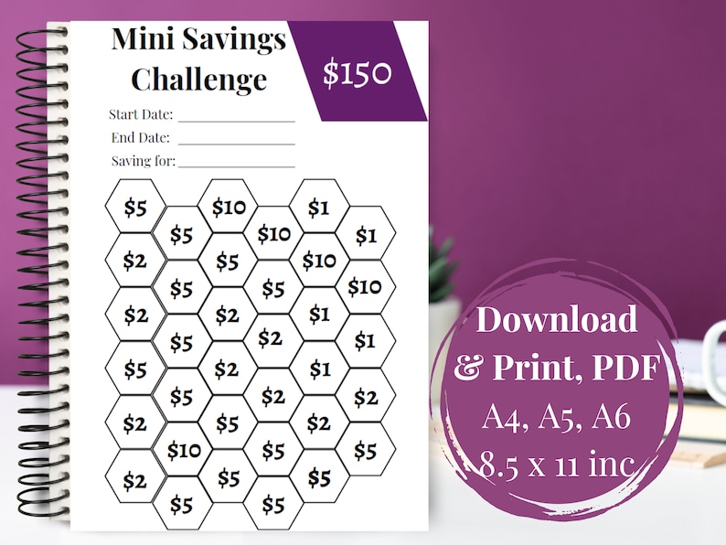 Minimalist Mini Savings Challenge, Save150, Low Income Savings ...