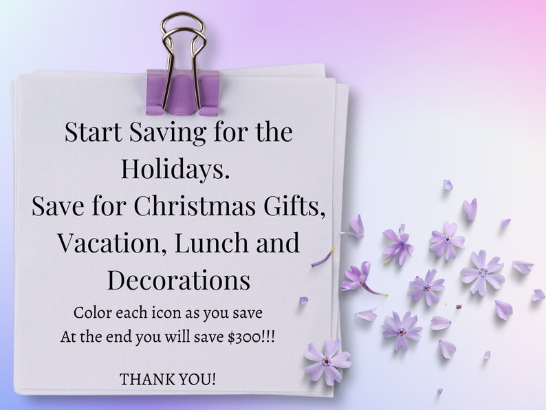 Holiday Savings Challenge, Save300, Low Income Savings Challenge, PDF ...