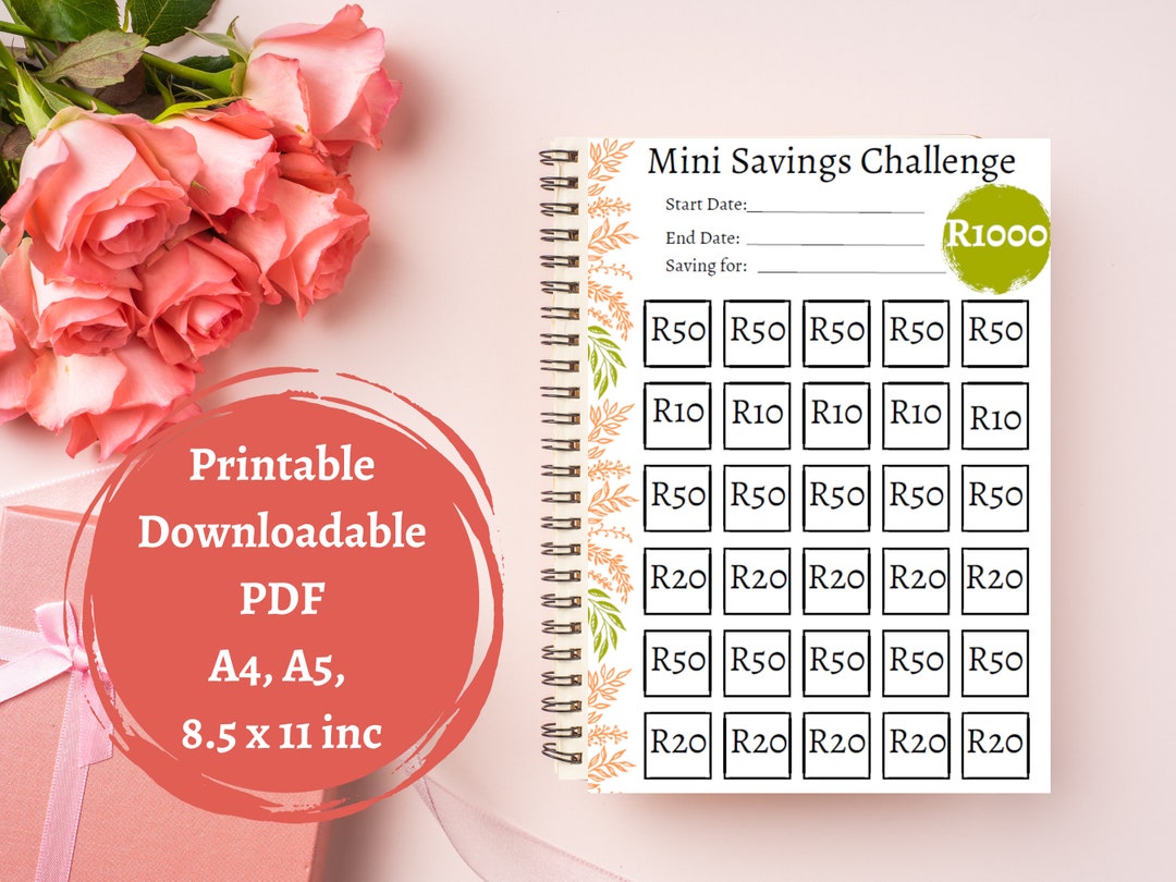 Rands, Low Income Savings Challenge, Orange Mini Savings Challenge, PDF ...