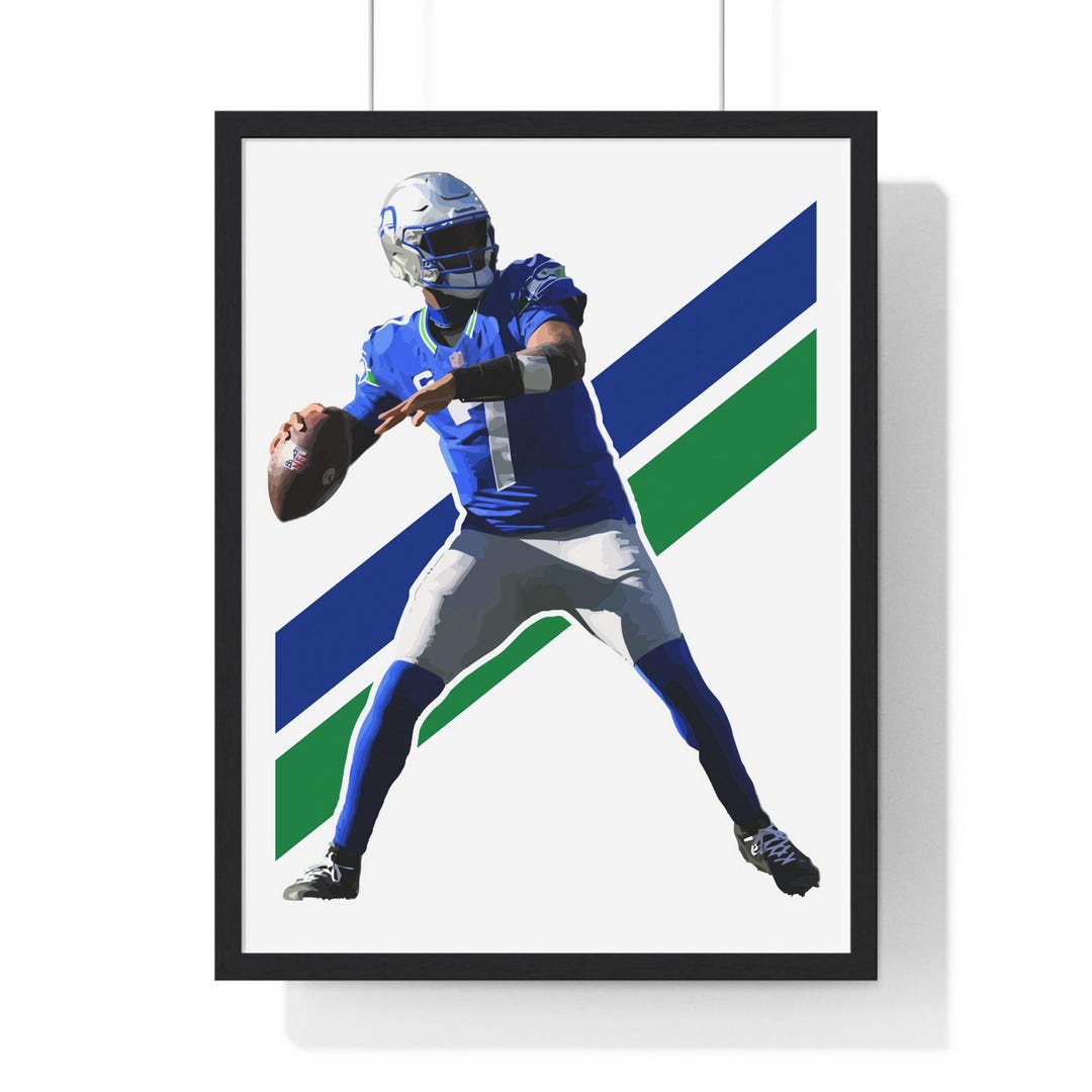 Geno Smith Poster, Wall Art, Digital Design, Seattle Seahawks ...