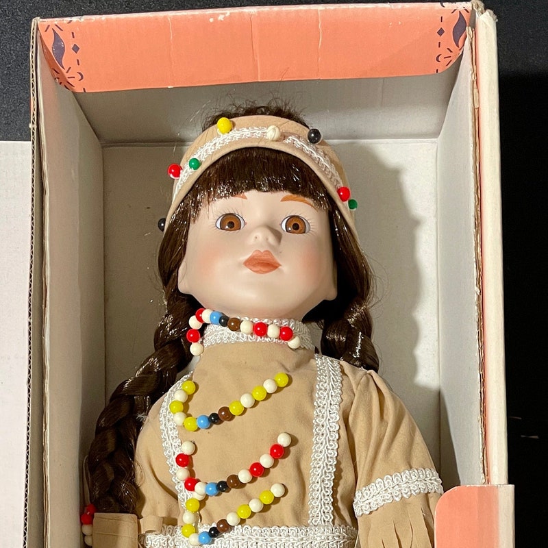Native American Indian Porcelain Dolls - Etsy
